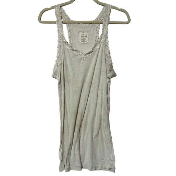 Abercrombie & Fitch | Tops | Y2k Abercrombie And Fitch Lace Trim Tank ...